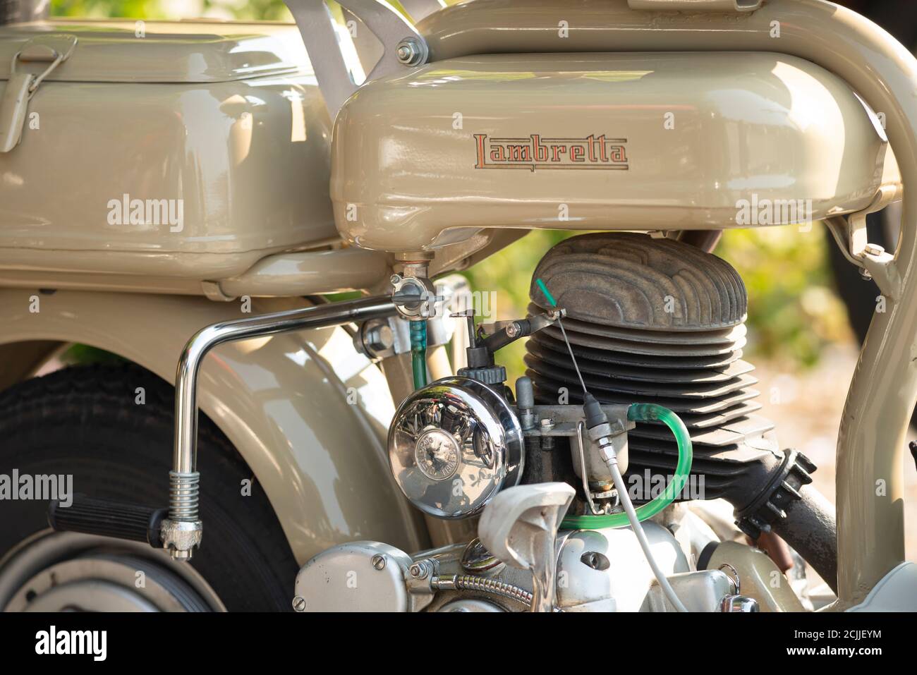 Classic lambretta scooter engine hi-res stock photography and images ...