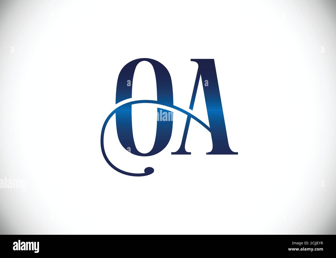 Initial Monogram Letter O A Logo Design Vector Template. O A Letter ...
