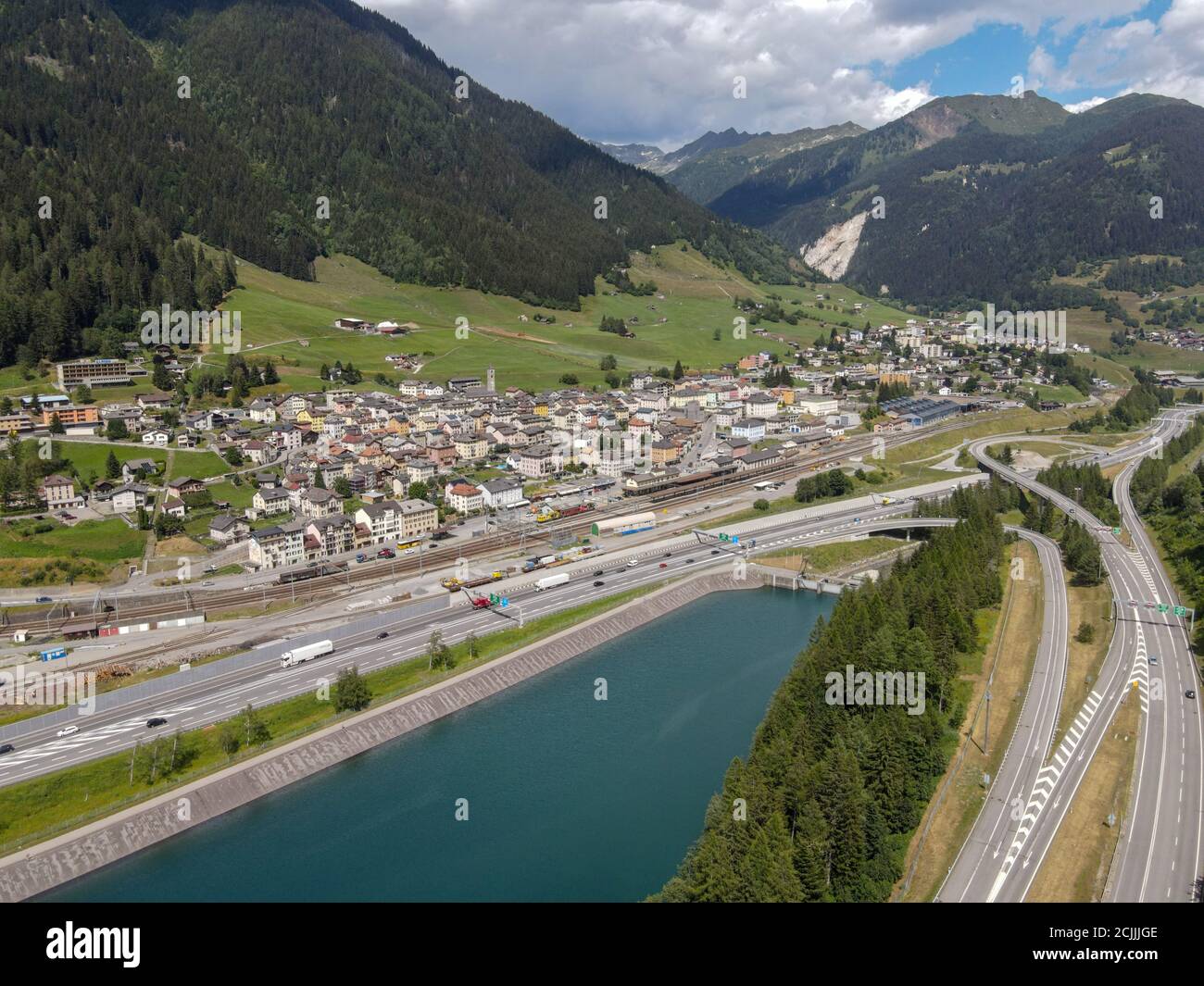 Swiss mountains airolo hi-res stock photography and images - Alamy