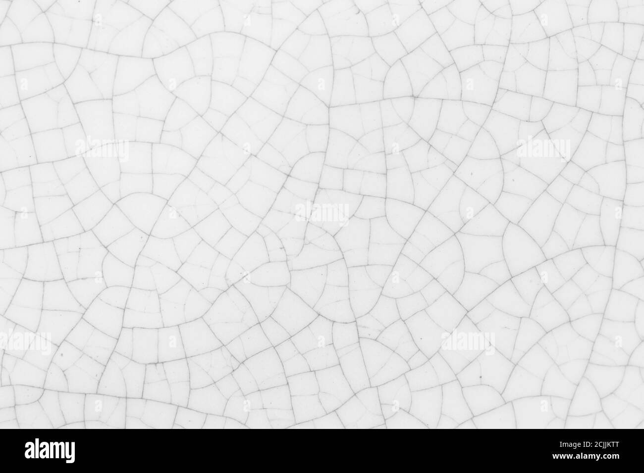 Snow white crack ceramic tile. Winter color of glazed tile texture ...