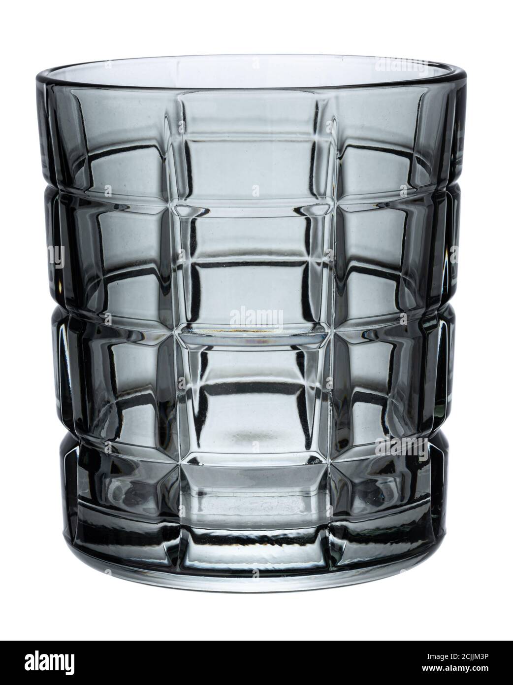 New empty glass isolated on white background Stock Photo - Alamy