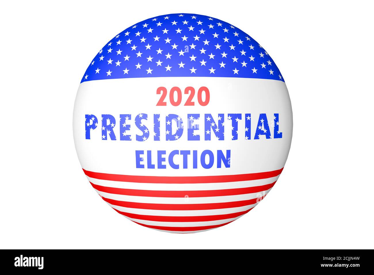 USA 2020 presidential election badge with american flag design ...