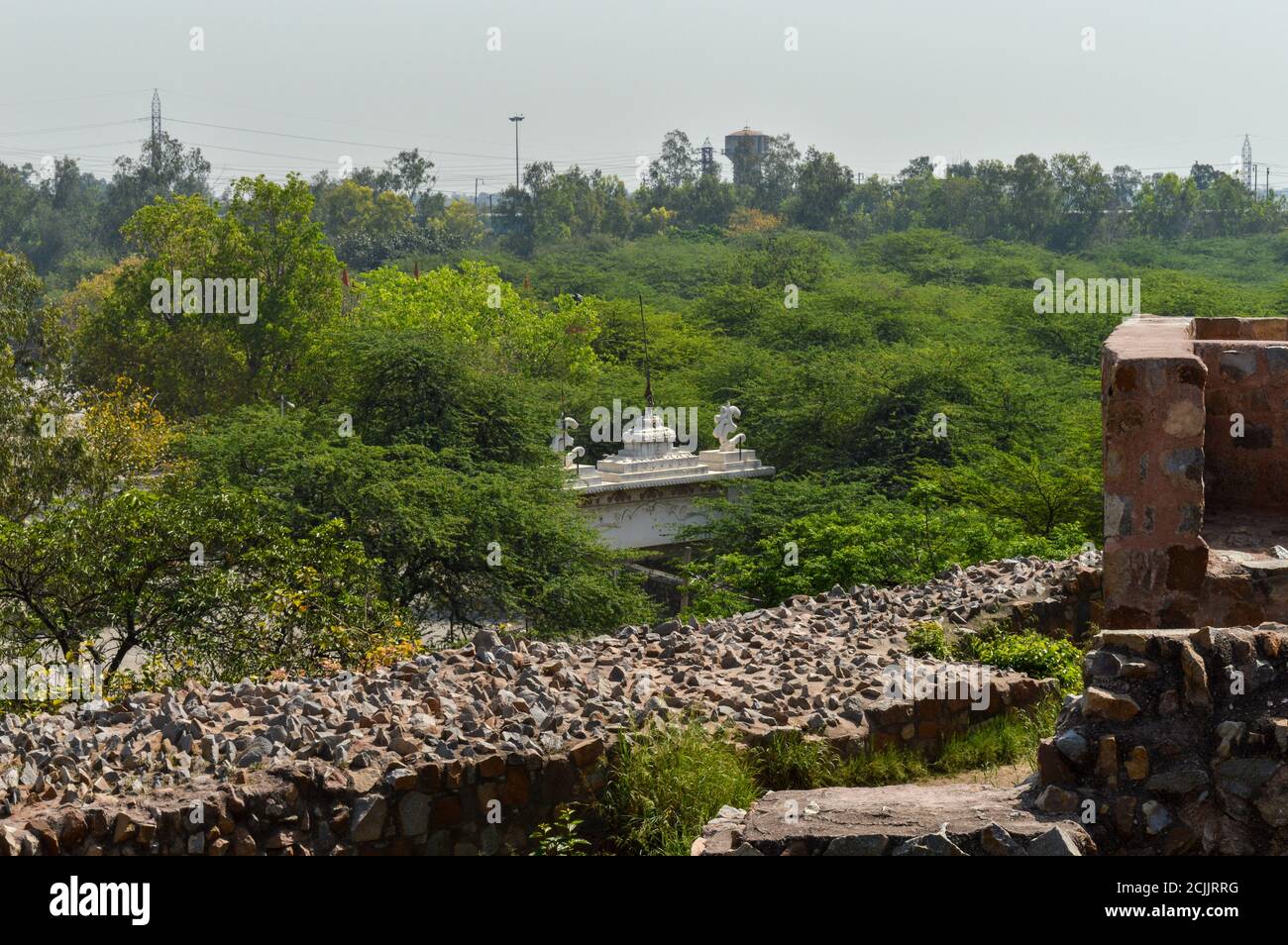 A mesmerizing view of architecture of main tomb at old fort from side ...