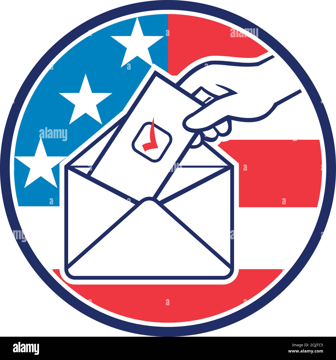 Inside voting united states Stock Vector Images - Alamy