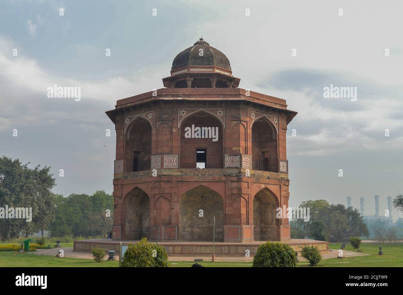 A mesmerizing view of architecture of small tomb at old fort Stock ...