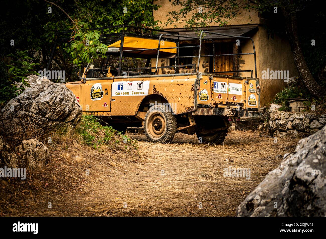 Beirut, Lebanon - AUGUST 04, 2020: Land Rover 110 pick up car at the ...
