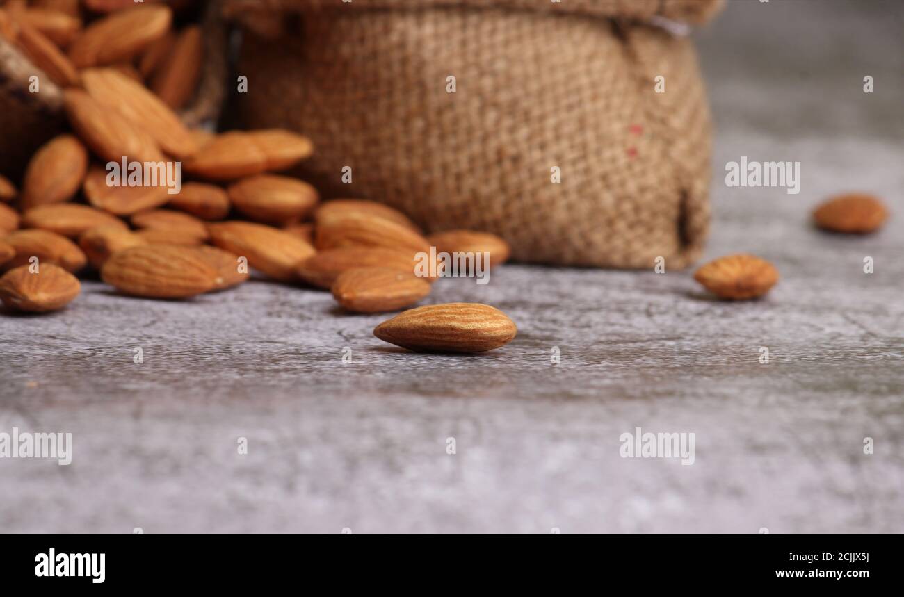 Bag Of Almonds High Resolution Stock Photography and Images - Alamy