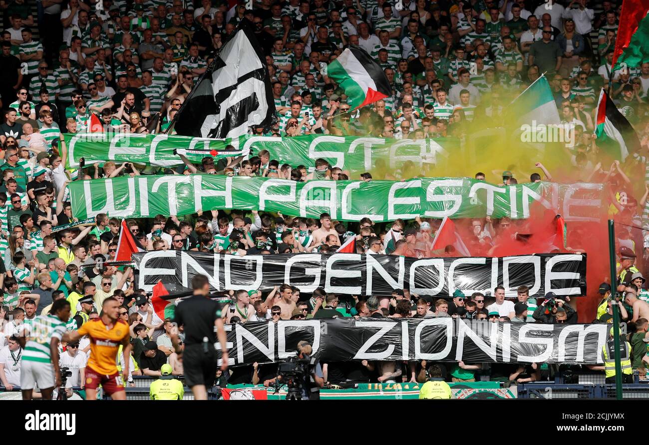 Scotland fans flags hampden hi-res stock photography and images - Alamy