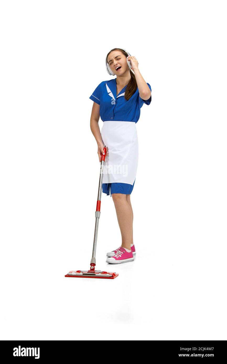Working housemaid hi-res stock photography and images - Alamy