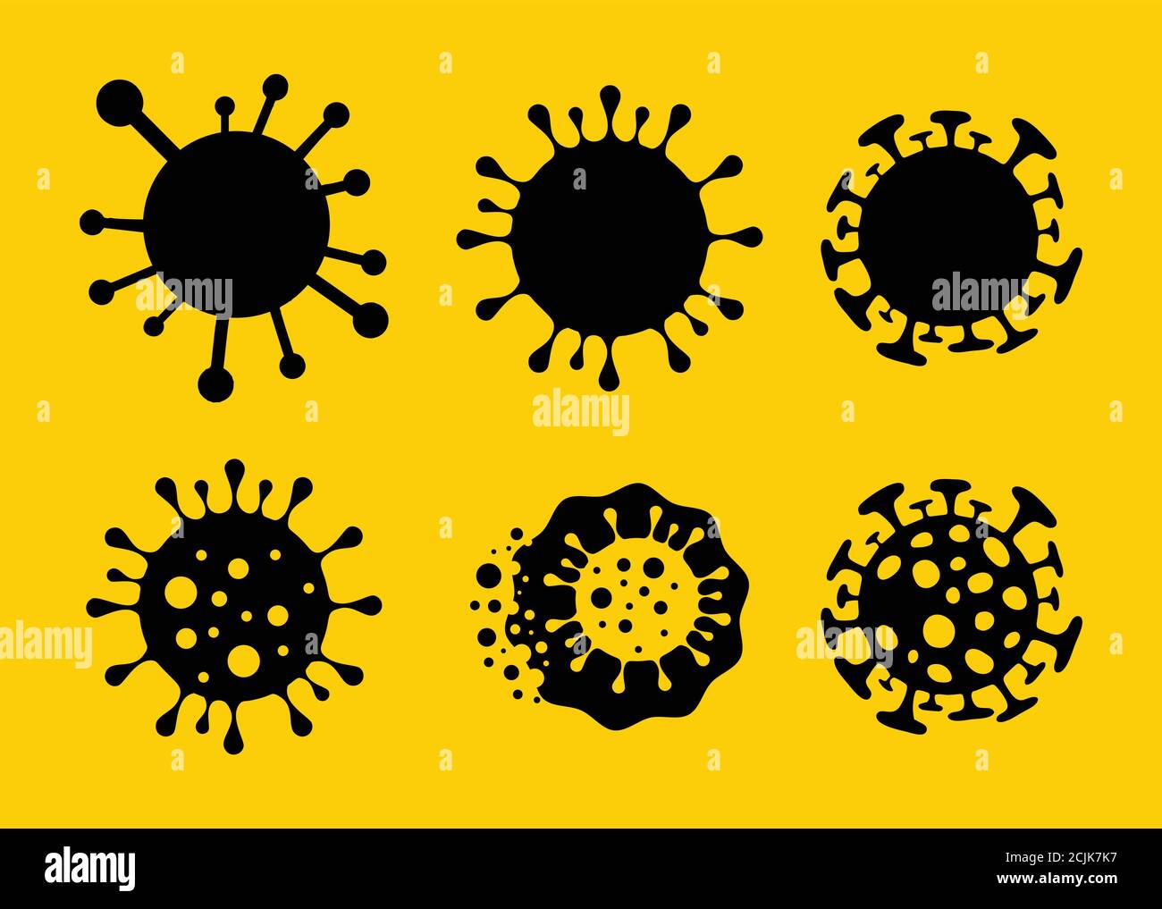 A vector illustration of Virus corona covid 19 symbol in black with ...