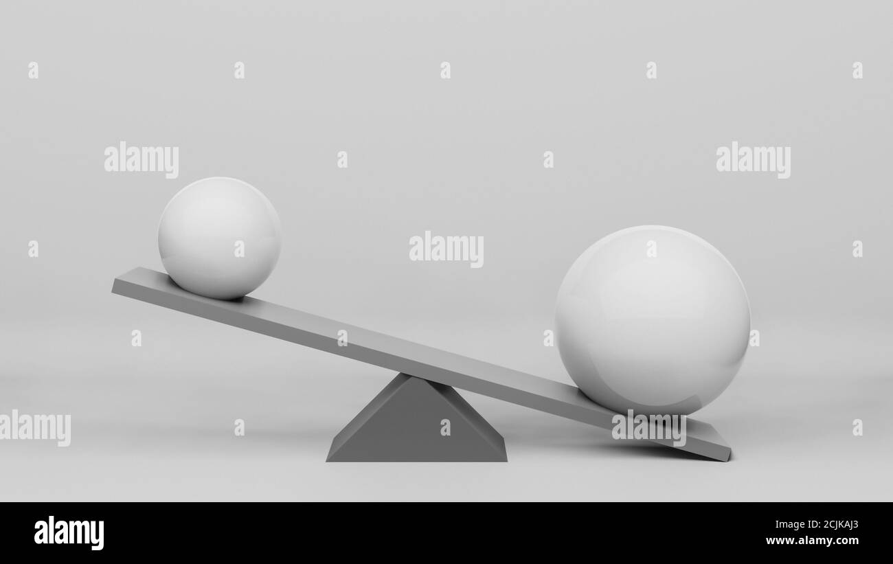 Unbalanced scale Black and White Stock Photos & Images - Alamy