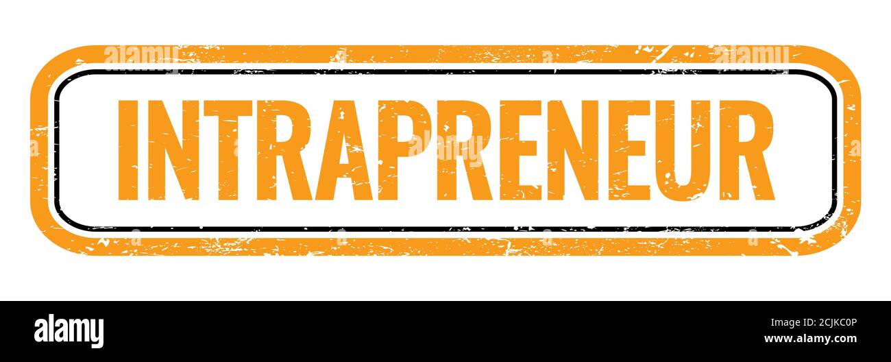 INTRAPRENEUR orange grungy rectangle stamp sign Stock Photo - Alamy