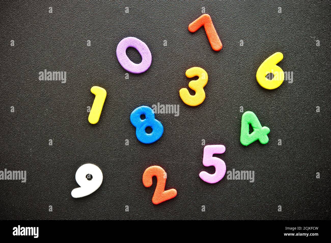 colorful numbers from 0 to 9 Stock Photo - Alamy
