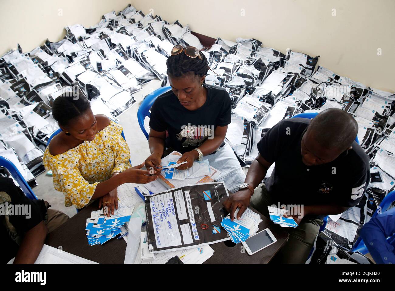 Officials of independent national electoral commission hi-res stock ...
