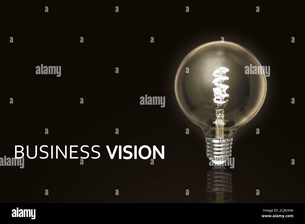 Business Vision , light bulb concept solution Stock Photo - Alamy
