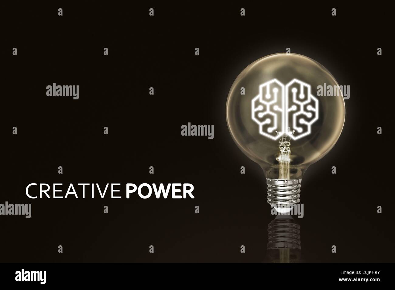 Brain power symbol black and white hi-res stock photography and images ...