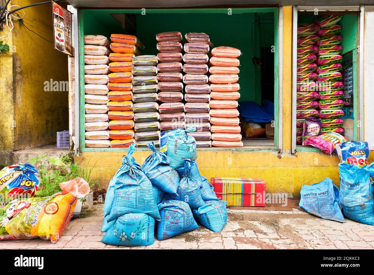 Close-up of a store in the Philippines selling exclusively different ...
