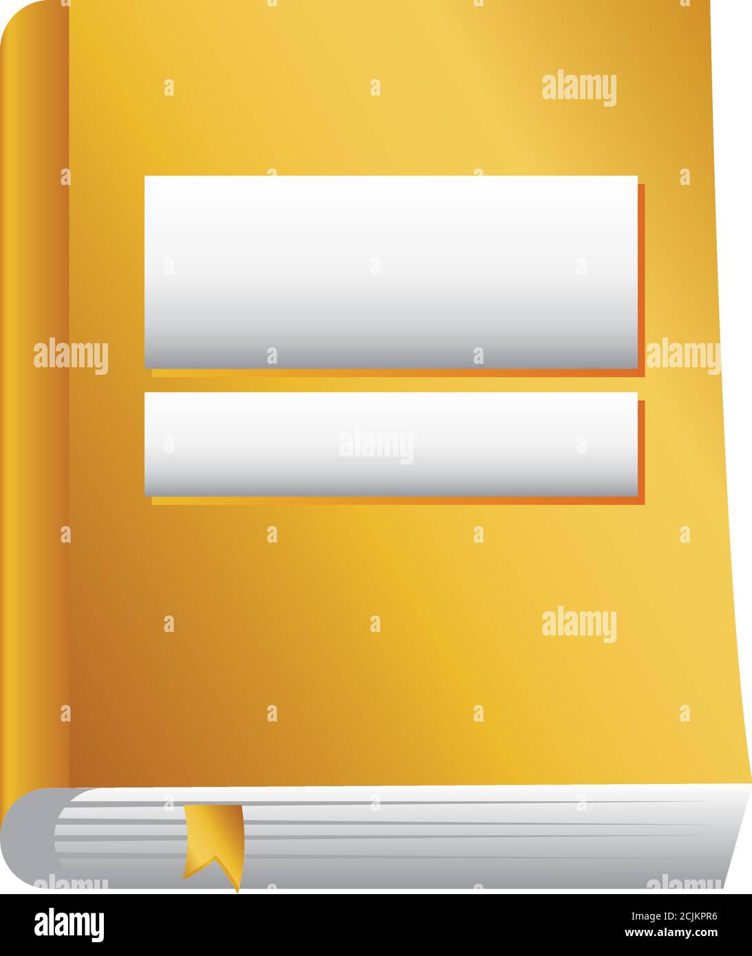 yellow book on white background vector illustration design Stock Vector ...