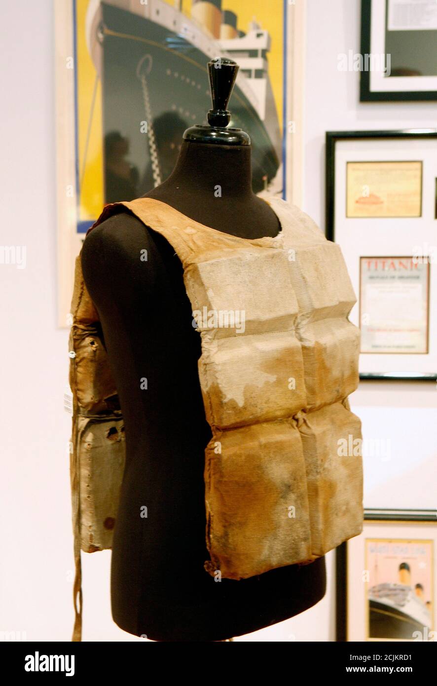 Old fashioned lifejacket hi-res stock photography and images - Alamy