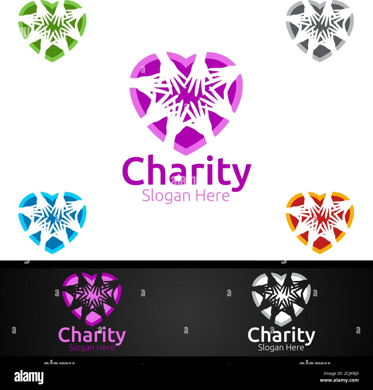 Helping Hand Charity Foundation Creative Logo for Voluntary Church or ...
