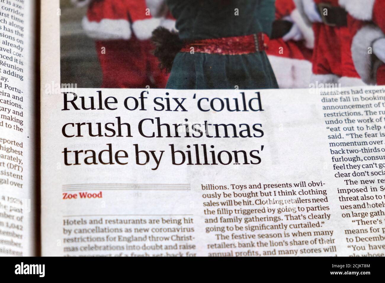 " Rule of six 'could crush Christmas trade by billions' " Guardian ...