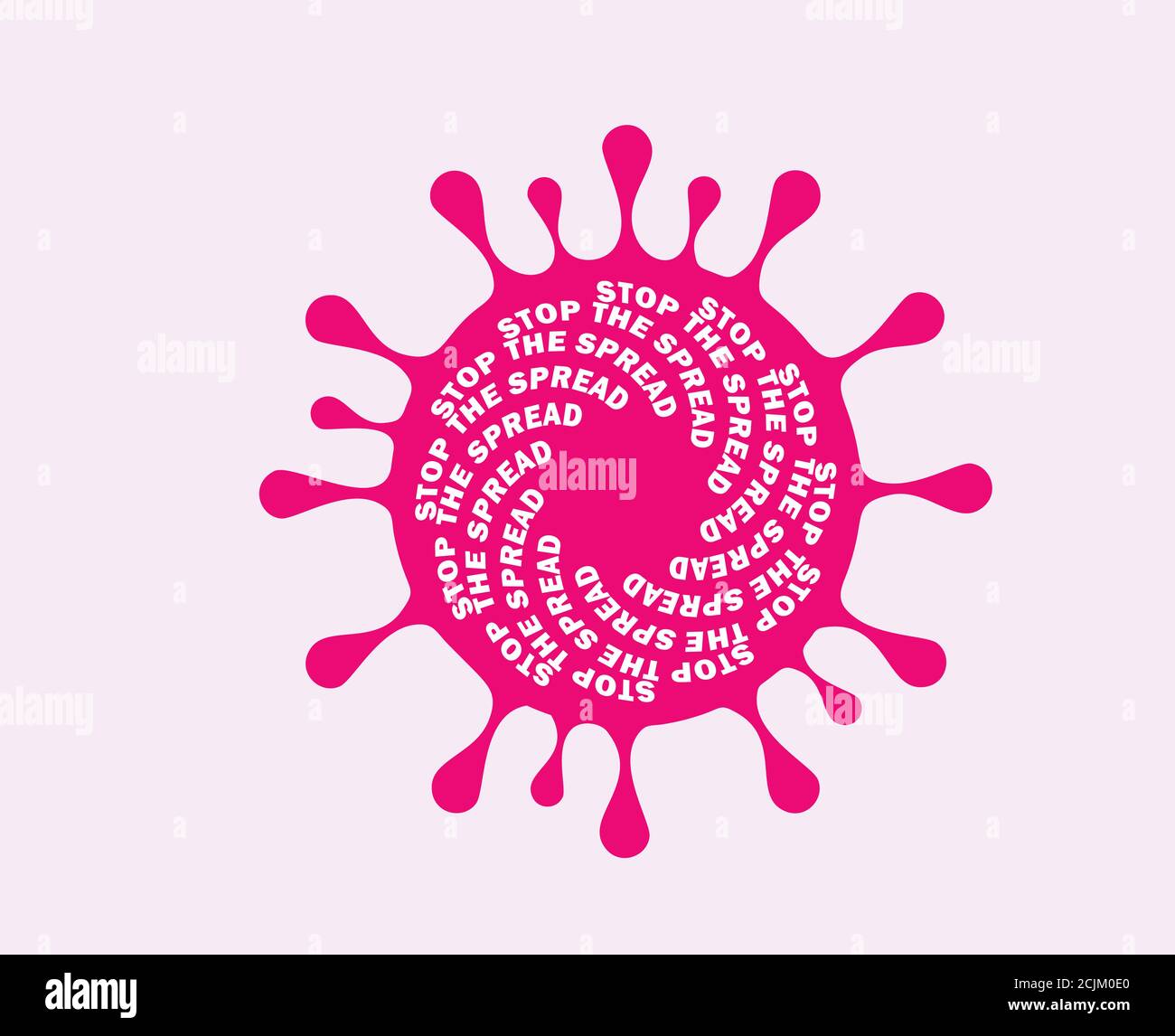 A vector sign to stop the spread of Germs to prevent the virus pandemic ...