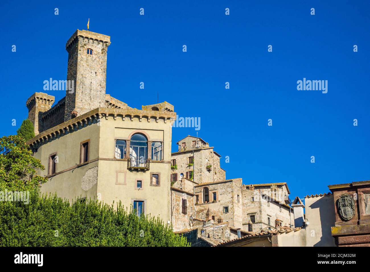 Bolsena, Italy - The old town of Bolsena on the namesake lake Stock ...