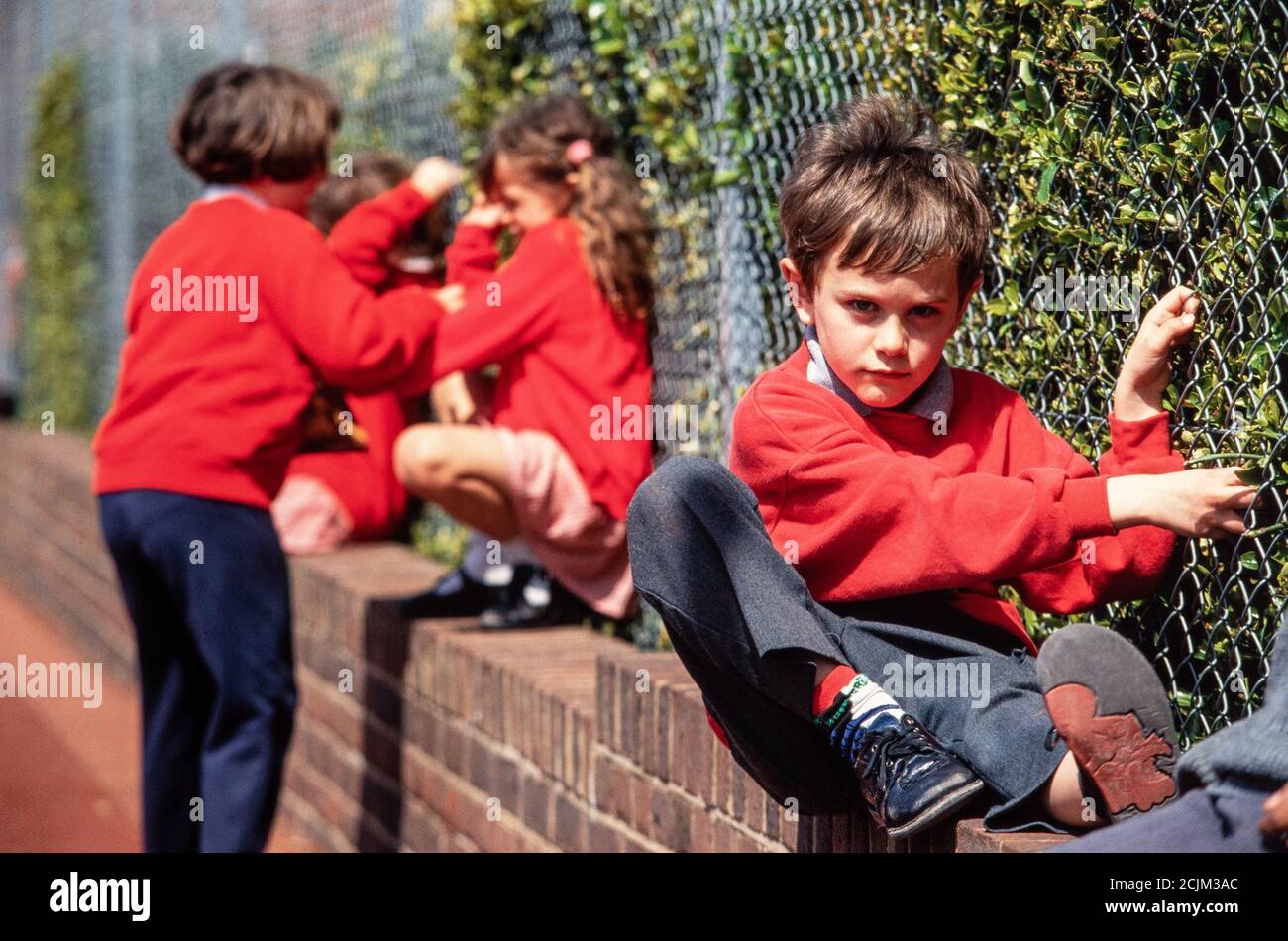 Children in the playground at Bourne County Primary School in ...