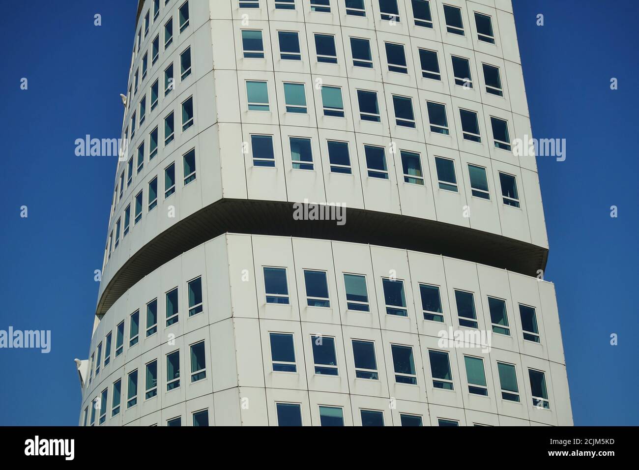 MALMO, SWEDEN -16 AUG 2020- View of the Turning Torso skyscraper, a ...