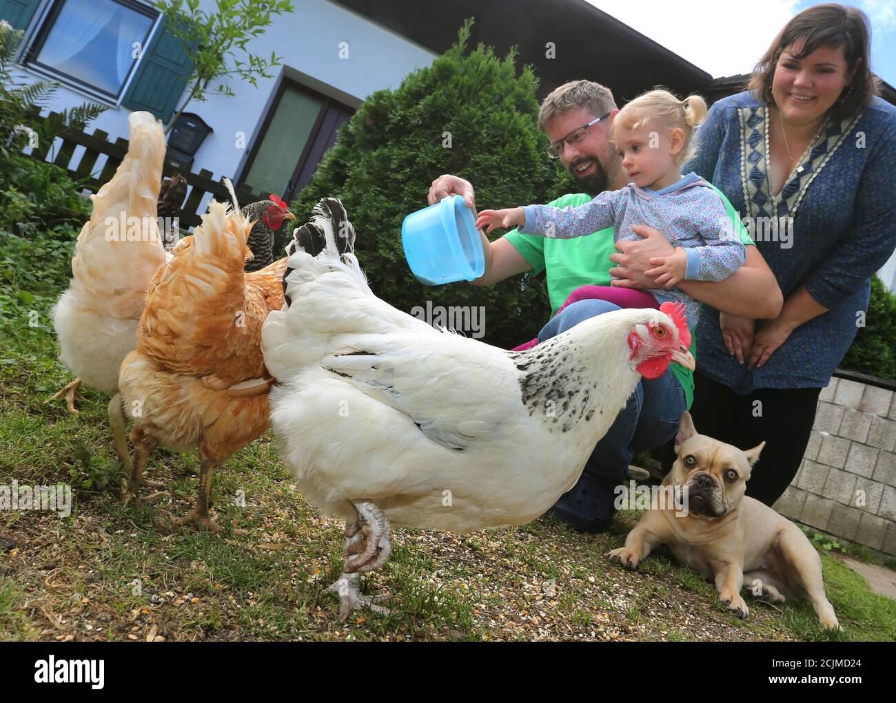 20 August 2020, Bavaria, Bad Brönenbach: Simone and Achim Wagner and ...
