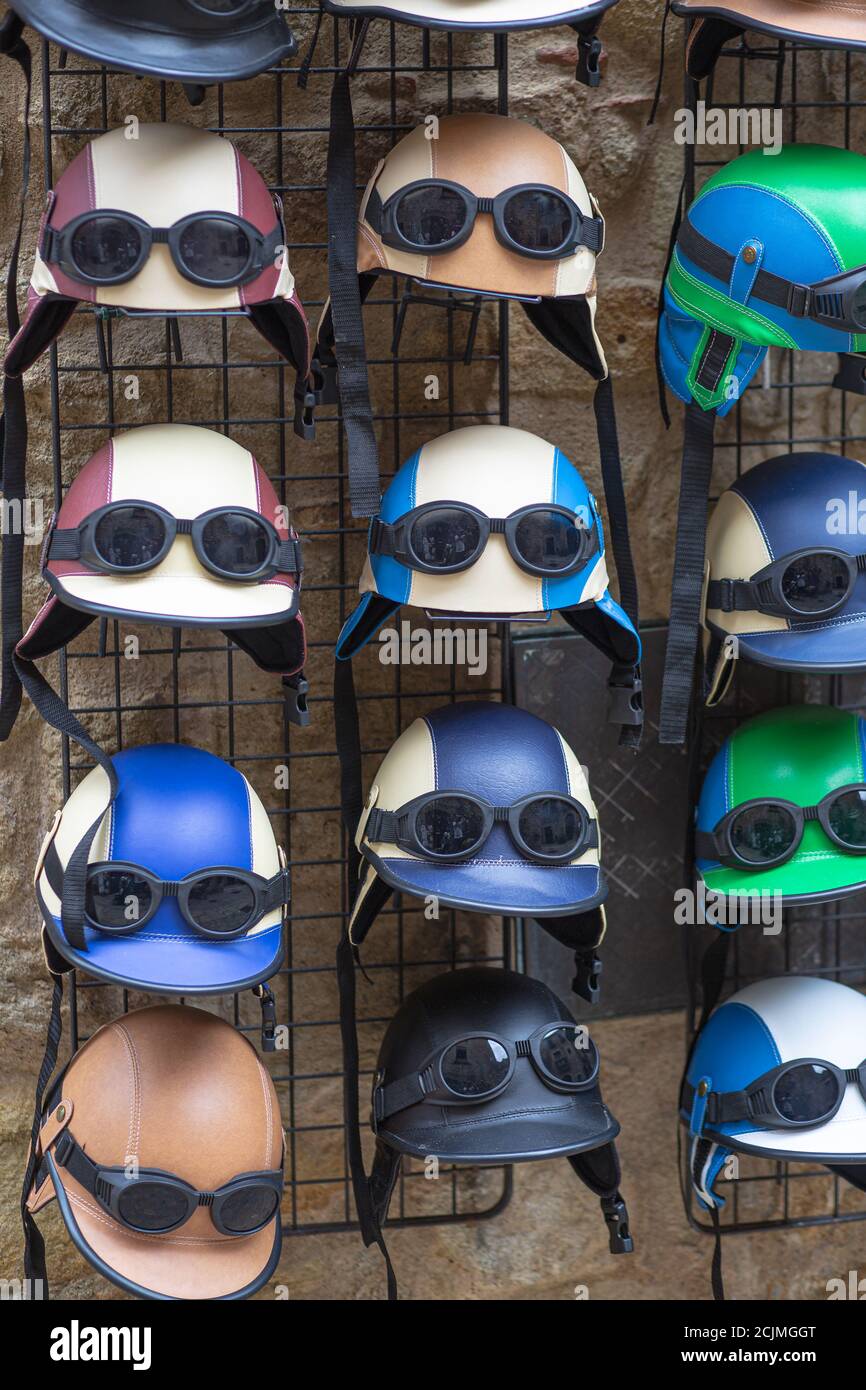 Leather helmets hi-res stock photography and images - Alamy