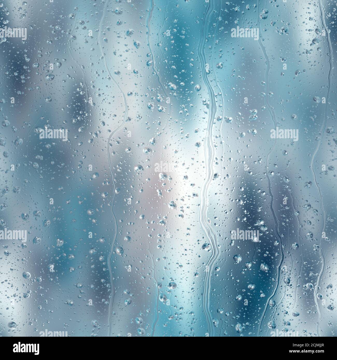 Seamless rain drop water repeat pattern on blur Stock Photo - Alamy