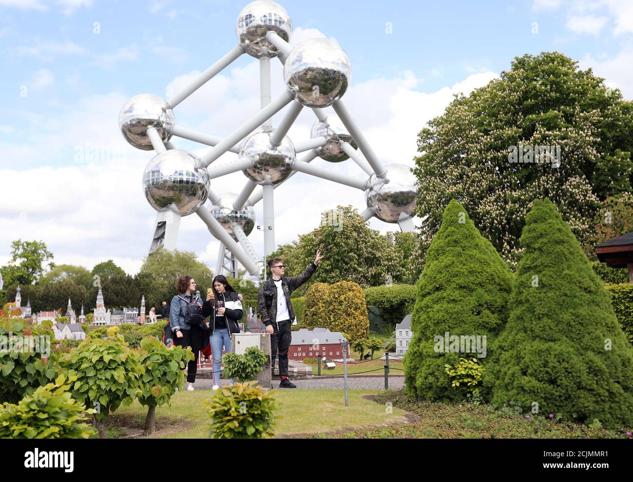 Brussels belgium atomium mini europe hi-res stock photography and ...