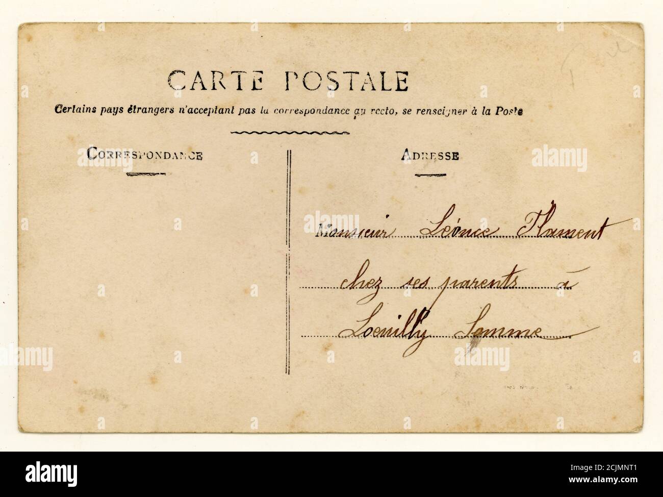 1900s french postcard hi-res stock photography and images - Alamy