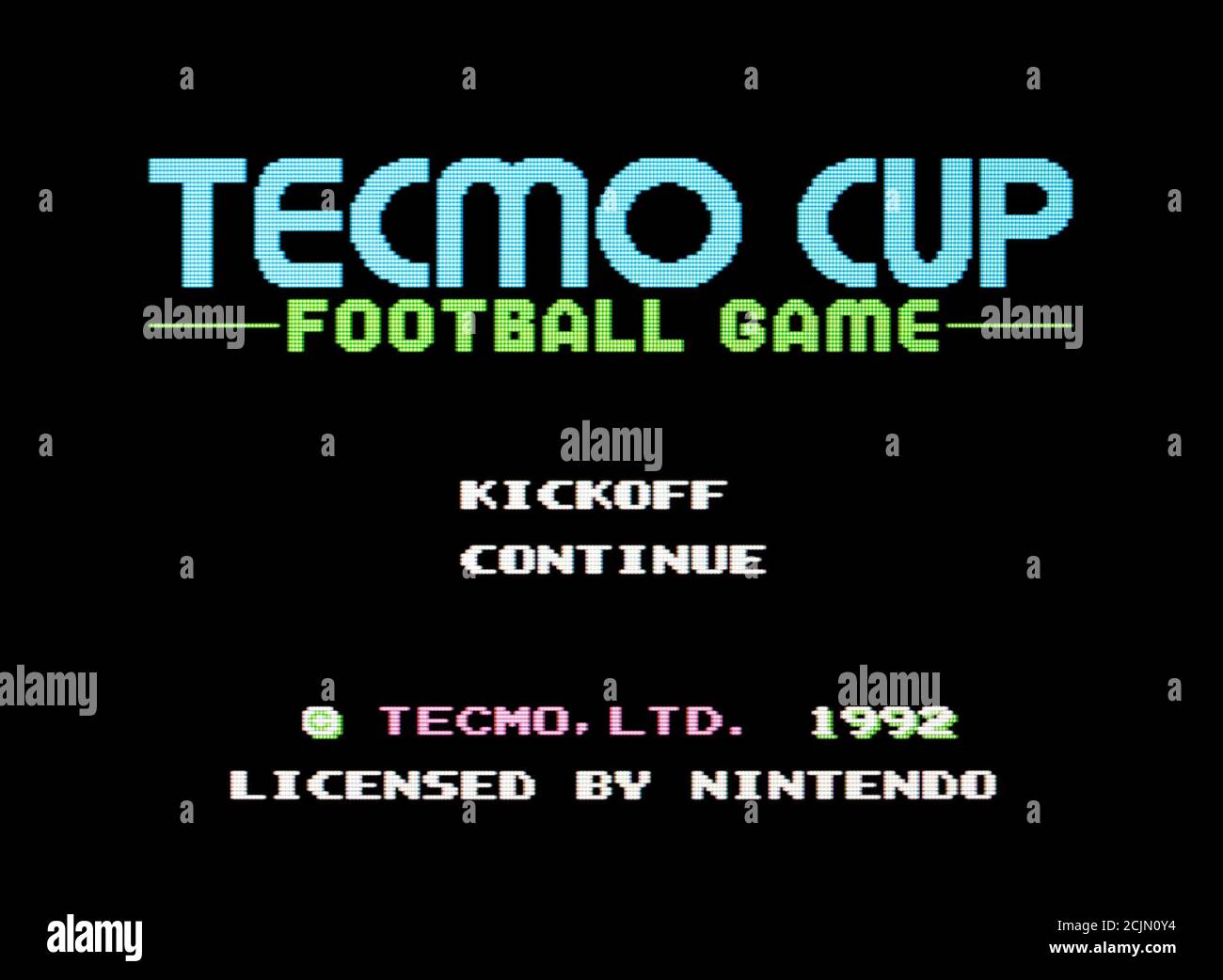 Tecmo Cup Football - Nintendo Entertainment System - NES Videogame ...