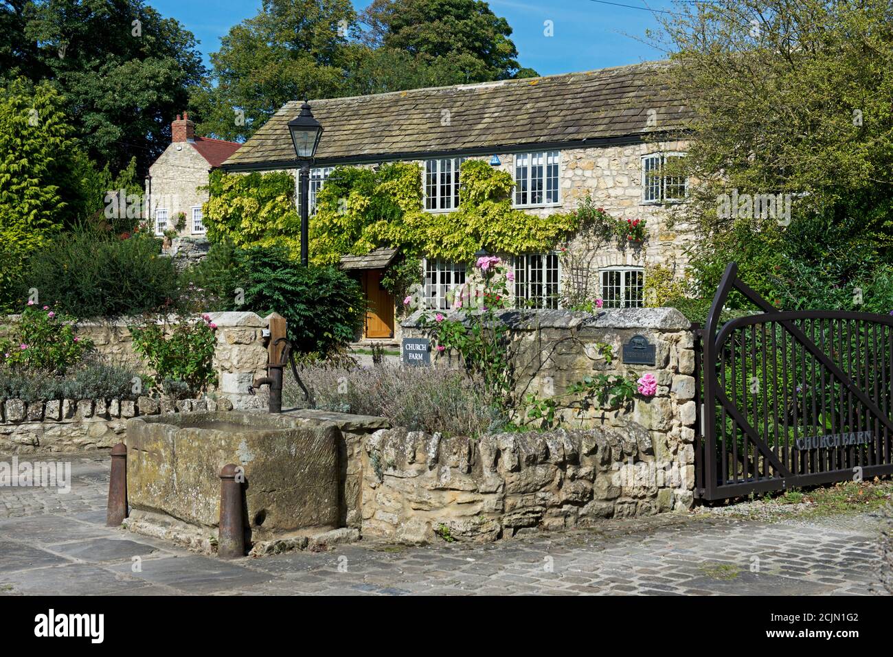 The village of Ledsham, West Yorkshire, England UK Stock Photo - Alamy