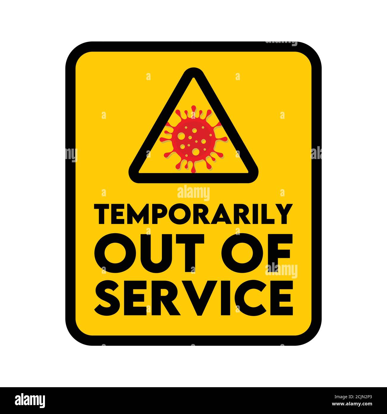 Sorry We Are Closed Due To Pandemic Covid 19 Sign High Resolution Stock ...