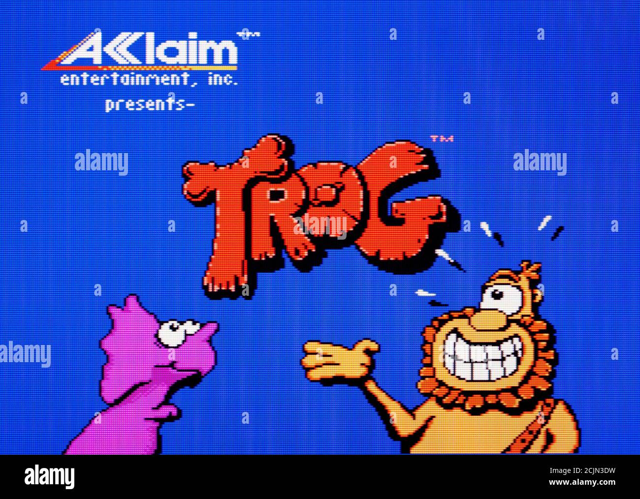 Trog - Nintendo Entertainment System - NES Videogame - Editorial use ...
