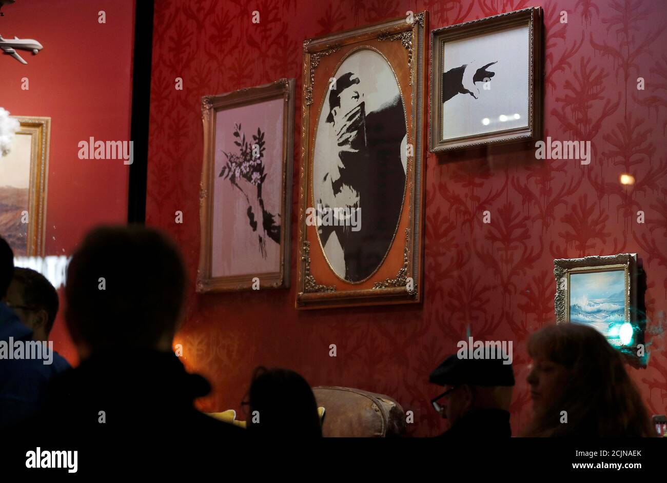 Banksy installation hi-res stock photography and images - Alamy