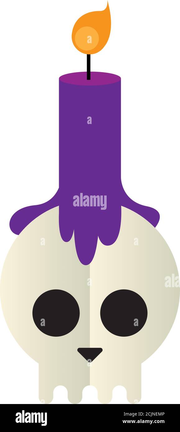 Skull and candle clip art hi-res stock photography and images - Alamy