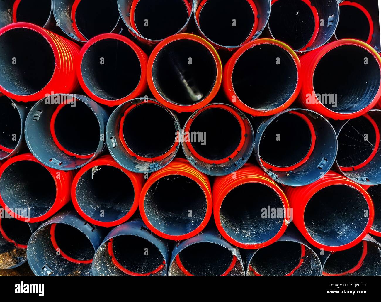Closeup shot of pipes, civil engineering, public utilities, civil ...