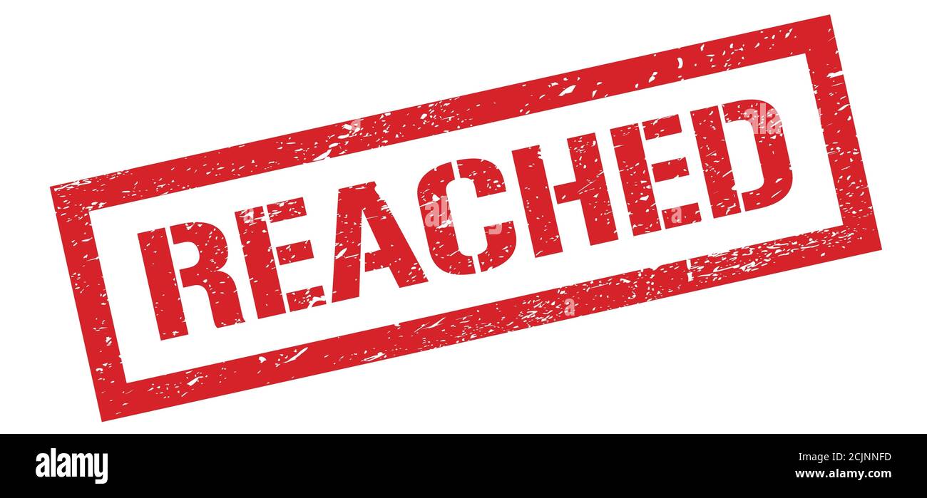 Reached stamp hi-res stock photography and images - Alamy