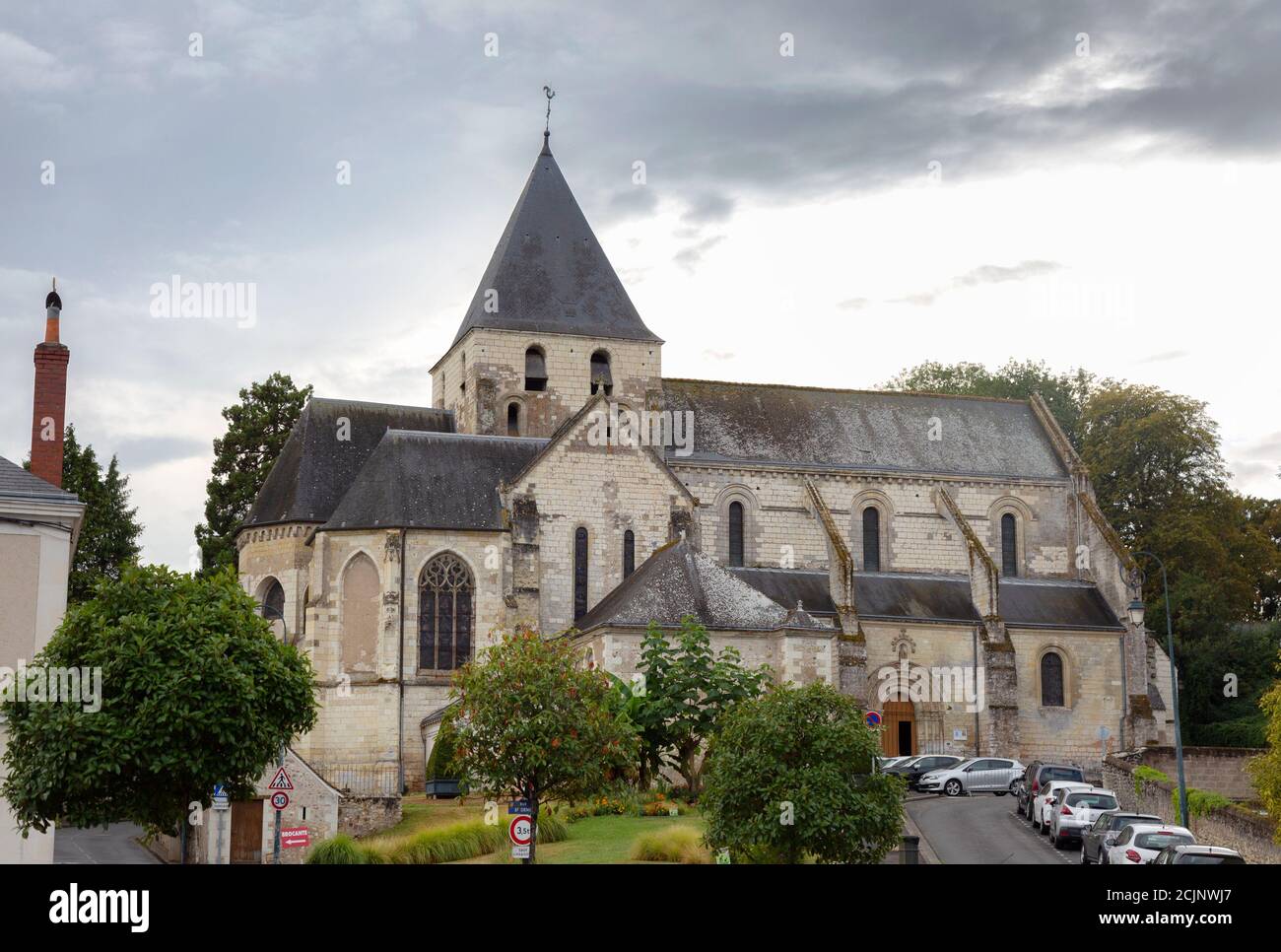 Eglise Saint-Denis, (St. Denis Church), Amboise, France Europe Stock ...