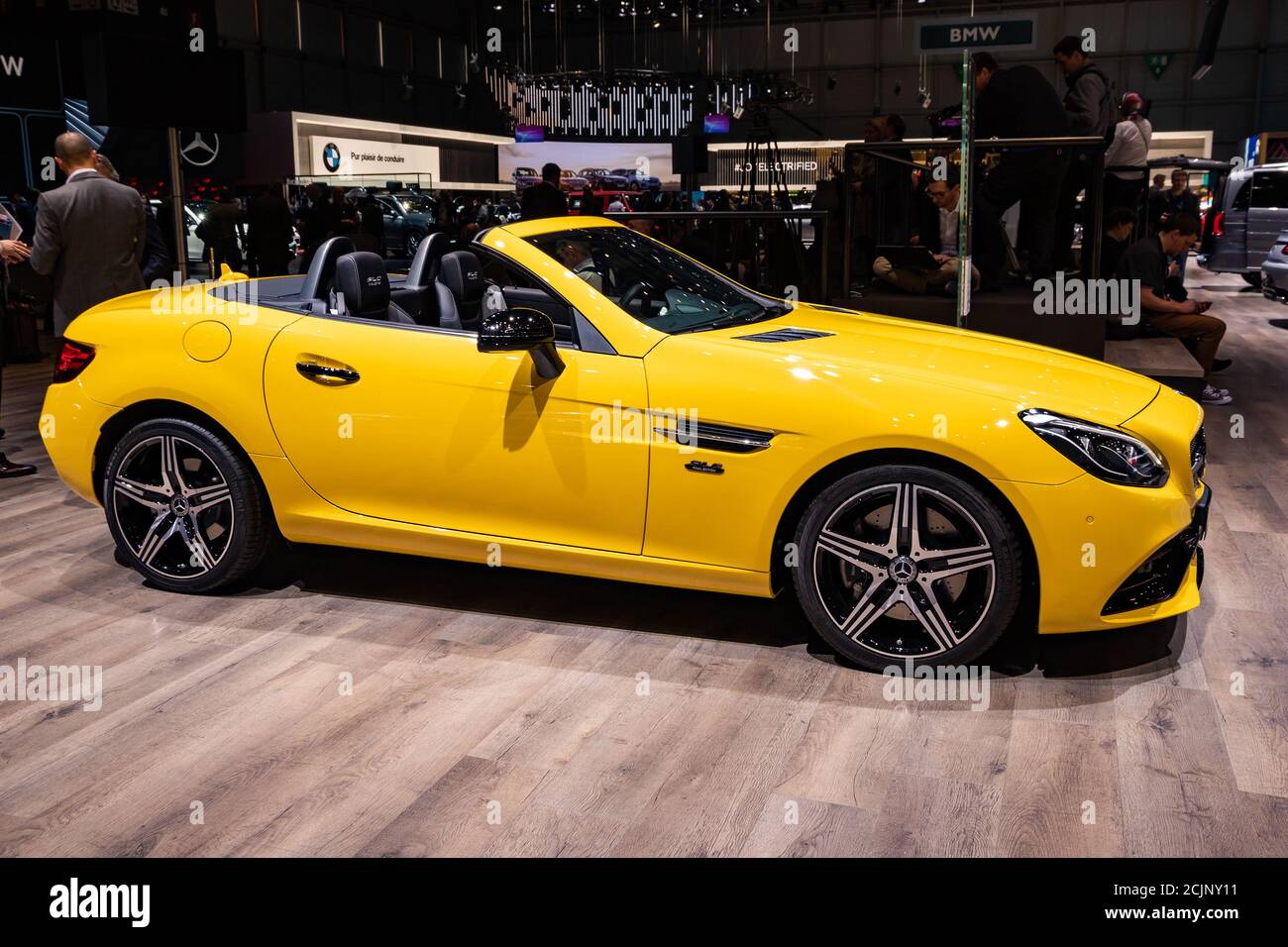 Mercedes Benz SLC 300 Final Edition car showcased at the 89th Geneva ...