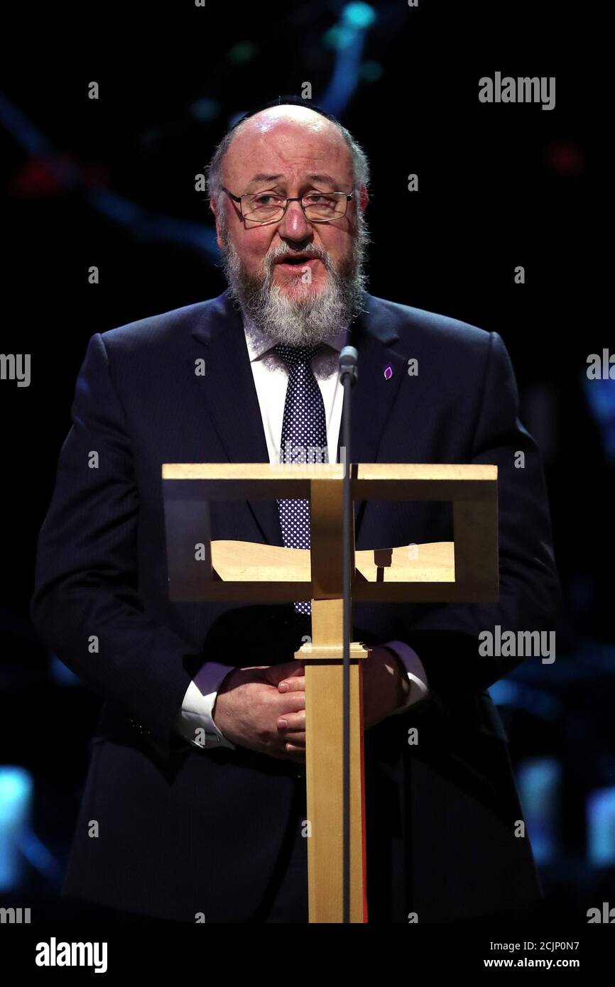 Chief rabbi ephraim mirvis speaks hi-res stock photography and images ...