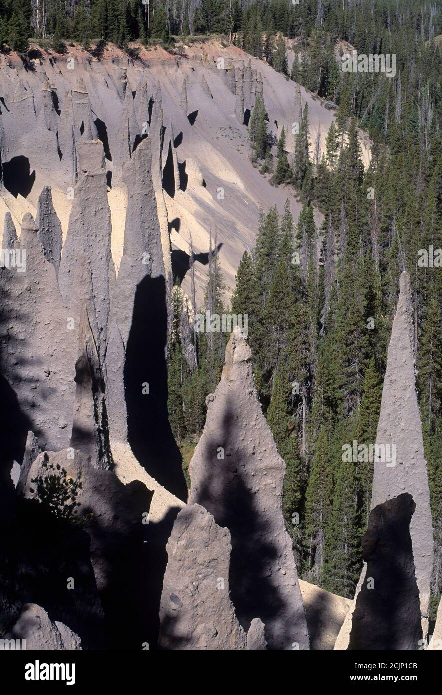Pinnacles, Crater Lake National Park, Oregon Stock Photo - Alamy