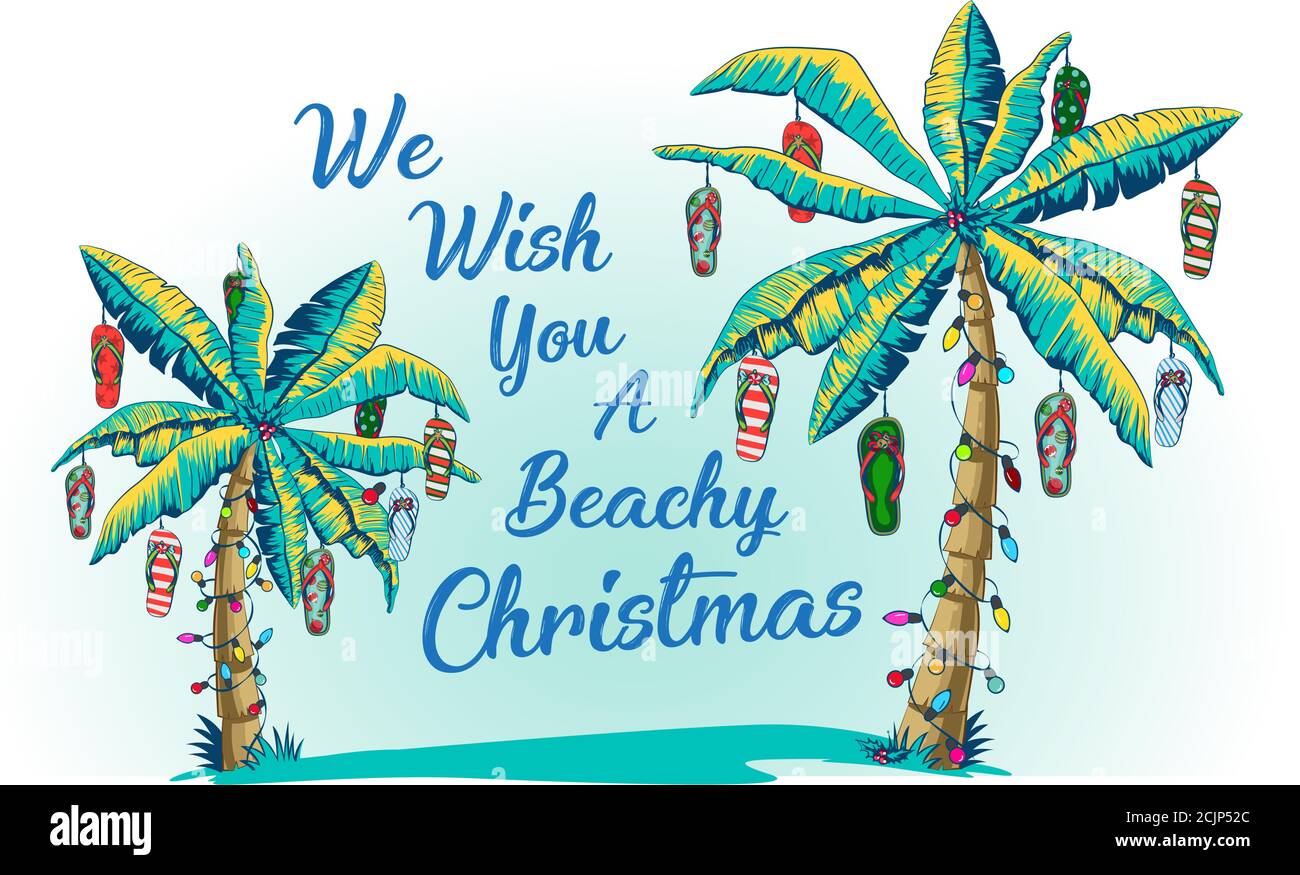 Tropical Christmas Palm Tree
