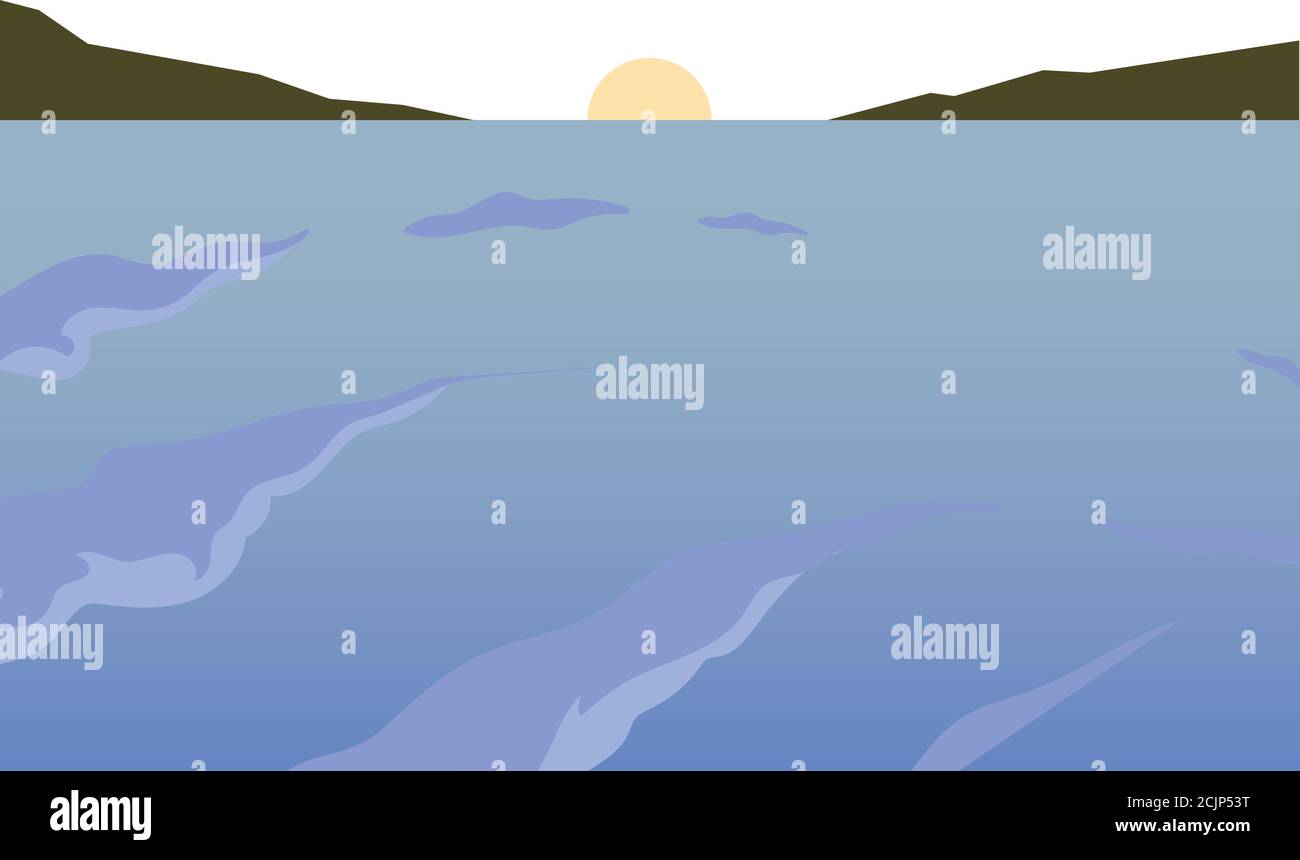 sun on sea design, Landscape nature earth eco ecology conservation bio ...