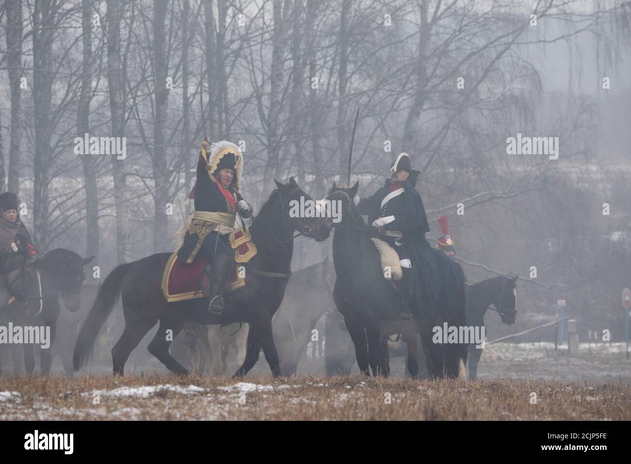 Oleg Sokolov at the re-enactment of the battle of the Berezina ...
