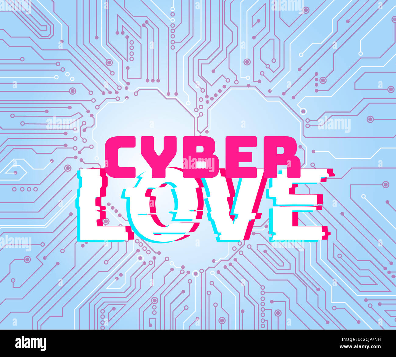 Heart of cyberpunk Stock Vector Images - Alamy